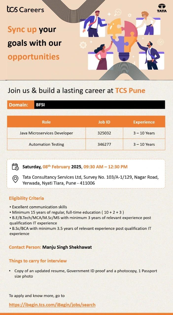 QA Professional Community on LinkedIn: #tcs #walkindrive # ... QA Professional Community on LinkedIn: #tcs #walkindrive # ...