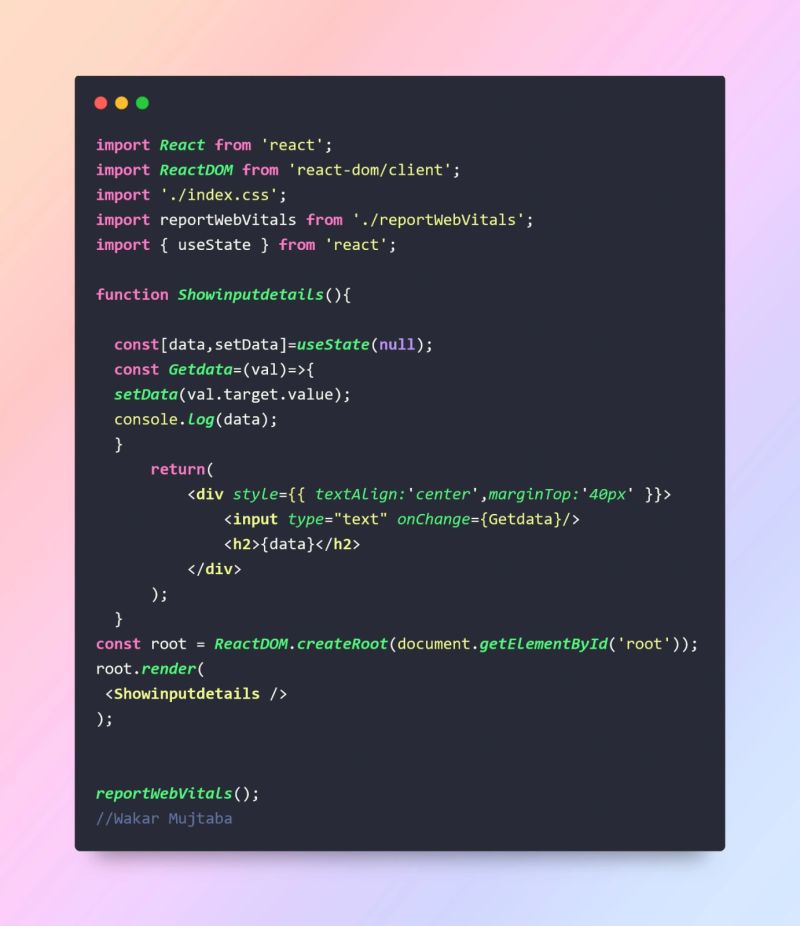 #Reactjs | Wakar Mujtaba #Reactjs | Wakar Mujtaba