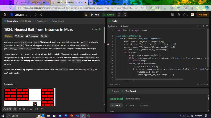 Rafiea Ashraf on LinkedIn: #leetcode75 #pythondev #codejourney # ... Rafiea Ashraf on LinkedIn: #leetcode75 #pythondev #codejourney # ...