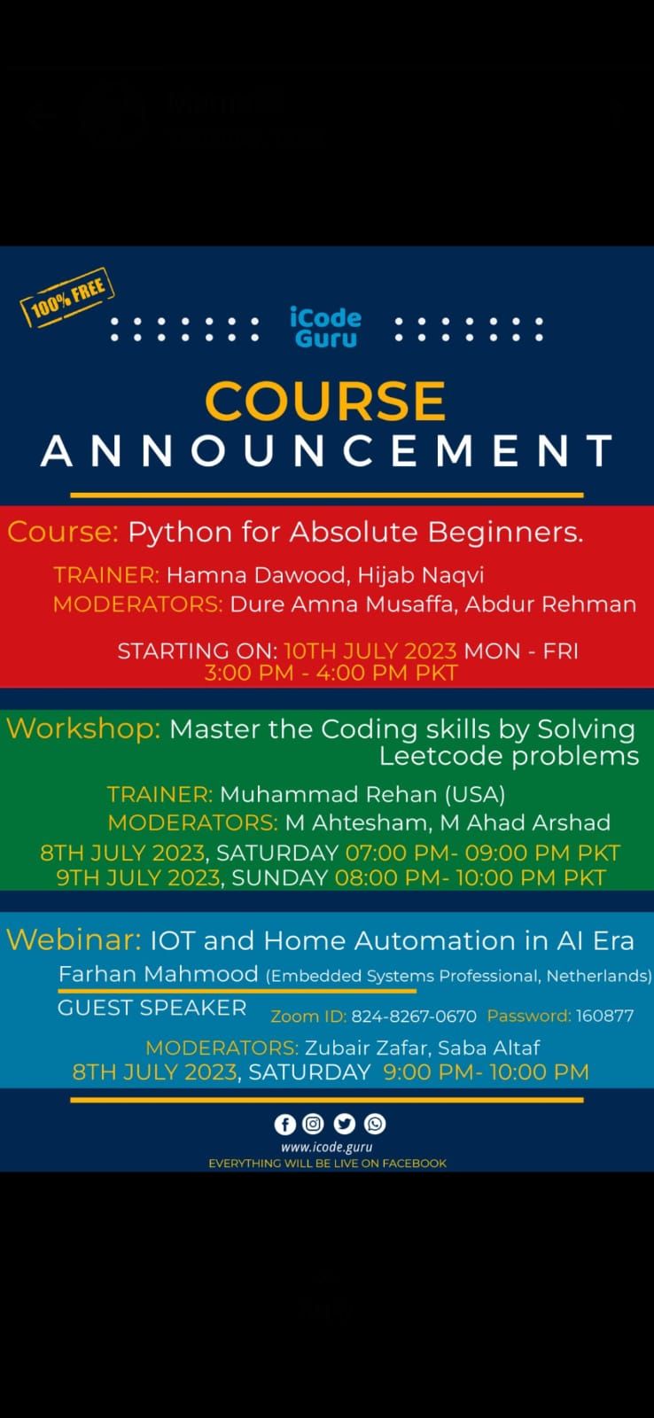 Hamna Dawood on LinkedIn: #opportunity #python #dsa #inspiration # ... Hamna Dawood on LinkedIn: #opportunity #python #dsa #inspiration # ...