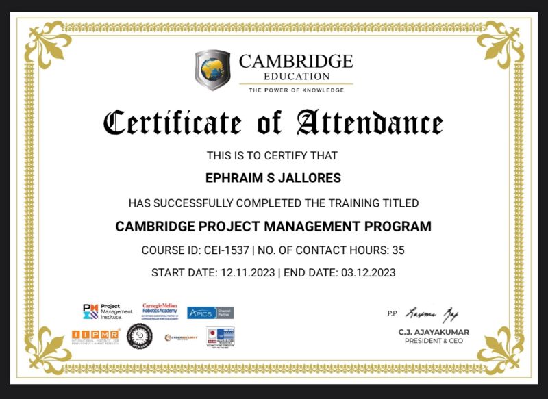 Ephraim Jallores on LinkedIn: Just Keep learning. Ephraim Jallores on LinkedIn: Just Keep learning.
