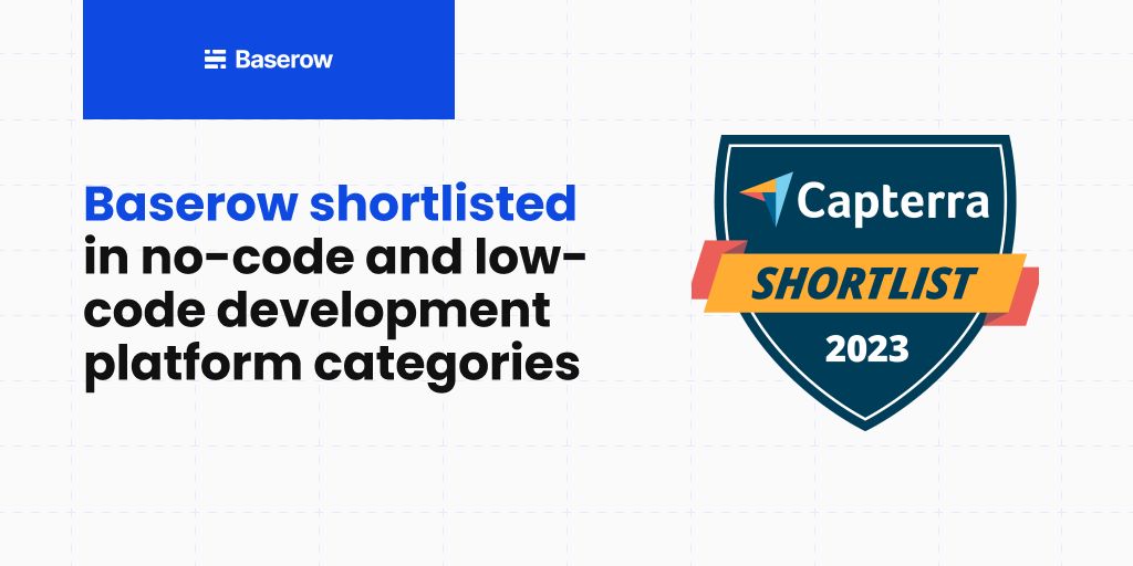 Baserow on LinkedIn: #baserow #nocode #lowcode #development Baserow on LinkedIn: #baserow #nocode #lowcode #development