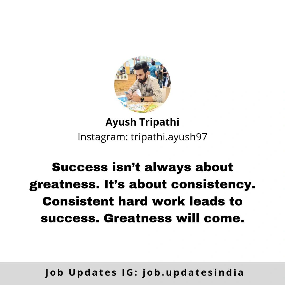 Consistency Matters ️ Do you Agree 👍? | AYUSH TRIPATHI | 51 comments Consistency Matters ️ Do you Agree 👍? | AYUSH TRIPATHI | 51 comments