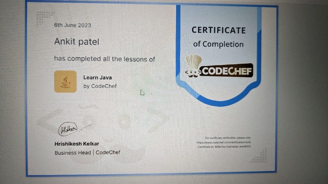 Ankit Patel on LinkedIn: #codechef Ankit Patel on LinkedIn: #codechef