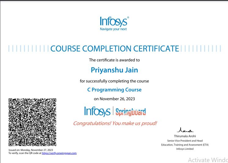 Priyanshu Jain on LinkedIn: #cprogramming #codingsuccess # ... Priyanshu Jain on LinkedIn: #cprogramming #codingsuccess # ...