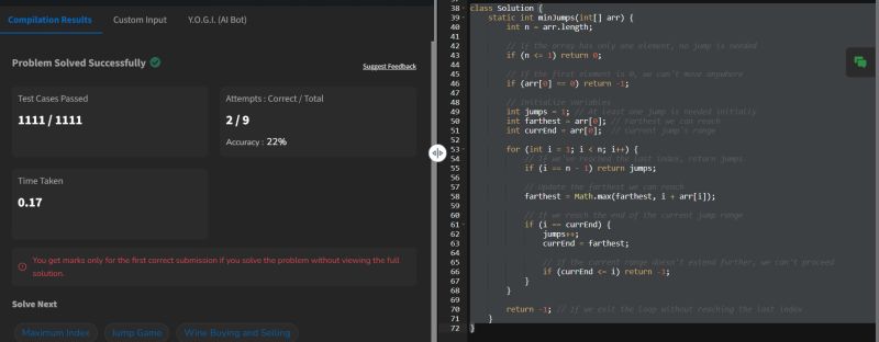 #greedyalgorithm #jumpgame #vitbhopal | Yashwant Mule #greedyalgorithm #jumpgame #vitbhopal | Yashwant Mule
