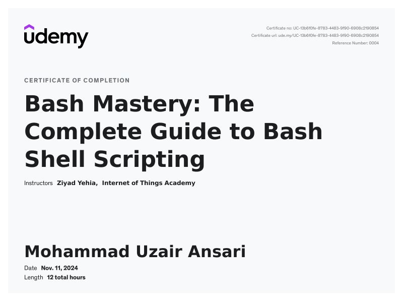 Mohammad Uzair Ansari on LinkedIn: #bashscripting #devops #devsecops # ... Mohammad Uzair Ansari on LinkedIn: #bashscripting #devops #devsecops # ...