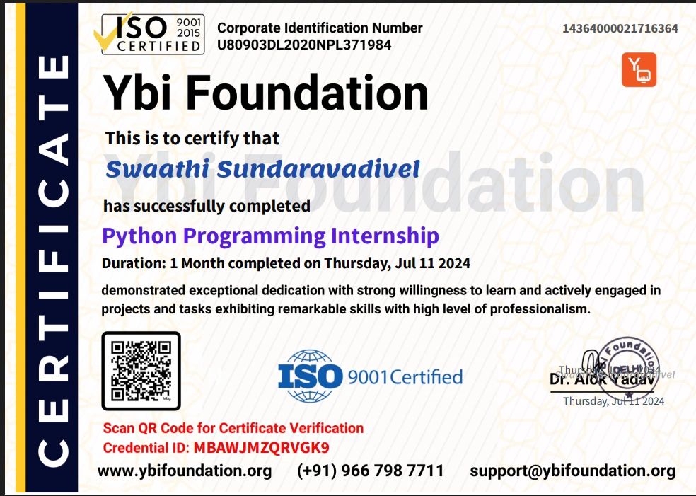 Swaathi Sundaravadivel on LinkedIn: #pythonprogramming # ... Swaathi Sundaravadivel on LinkedIn: #pythonprogramming # ...