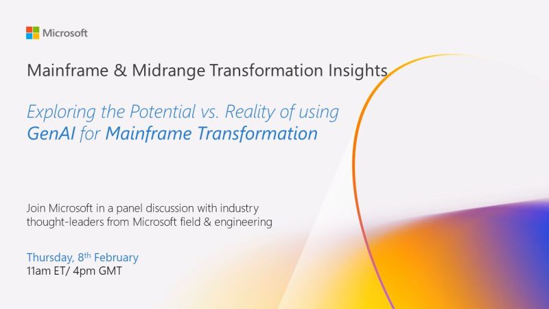 Join GenAI Insights Panel on Mainframe Transformation | Richard Gamblin ... Join GenAI Insights Panel on Mainframe Transformation | Richard Gamblin ...