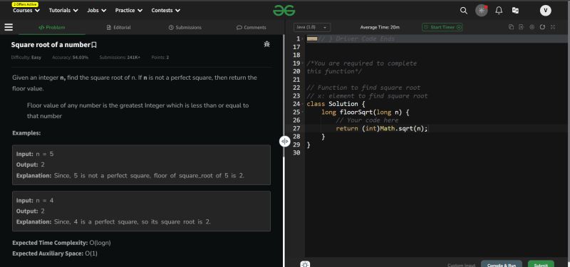 Vanshika Madnawat on LinkedIn: #geekstreak2024 #dsa #potd #java Vanshika Madnawat on LinkedIn: #geekstreak2024 #dsa #potd #java