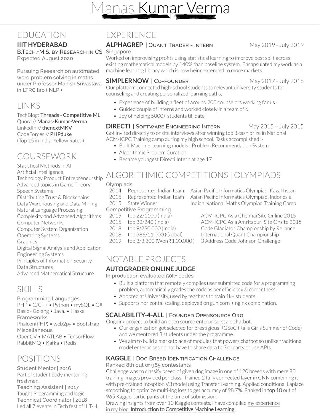 Atul Kumar on LinkedIn: #resume #coding #interviews #dsa # ... Atul Kumar on LinkedIn: #resume #coding #interviews #dsa # ...