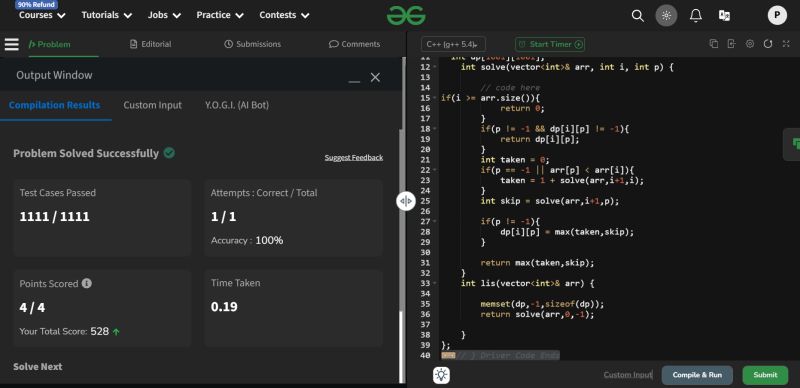 Punit Tak on LinkedIn: #160daysofcode #dsa #dynamicprogramming #lis # ... Punit Tak on LinkedIn: #160daysofcode #dsa #dynamicprogramming #lis # ...