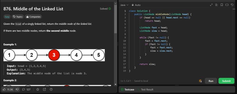 Day 36 of LeetCode challenge: Solving problem 876 | DIKSHA BHAMBRI ... Day 36 of LeetCode challenge: Solving problem 876 | DIKSHA BHAMBRI ...