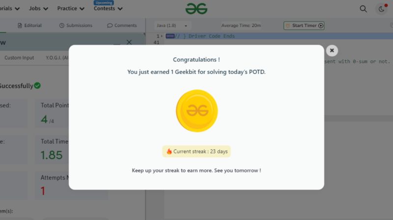 Dheeraj Batane on LinkedIn: #consistency #geeksforgeeks #dailycoding Dheeraj Batane on LinkedIn: #consistency #geeksforgeeks #dailycoding