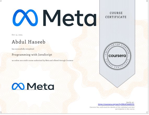 Abdul Haseeb on LinkedIn: #webdevelopment #javascriptwizard # ... Abdul Haseeb on LinkedIn: #webdevelopment #javascriptwizard # ...