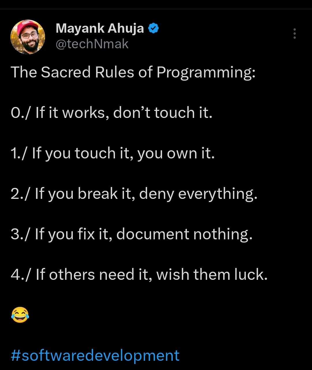 Mayank Ahuja on LinkedIn: #programming #tips #softwaredevelopment # ... Mayank Ahuja on LinkedIn: #programming #tips #softwaredevelopment # ...