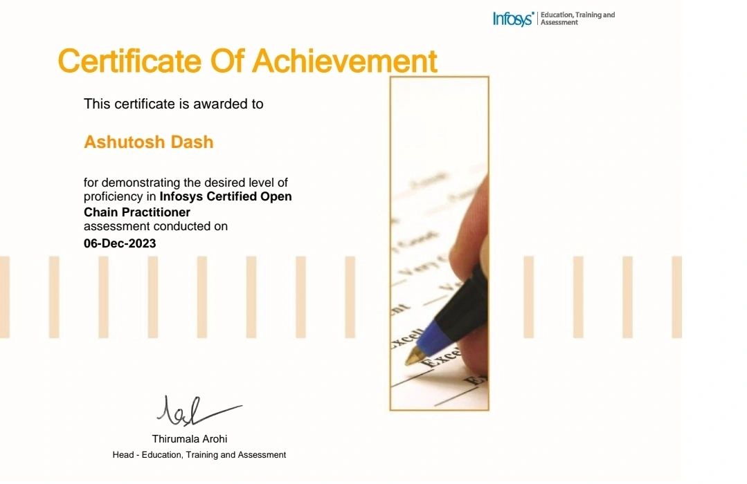 Ashutosh Dash on LinkedIn: #infosys Ashutosh Dash on LinkedIn: #infosys