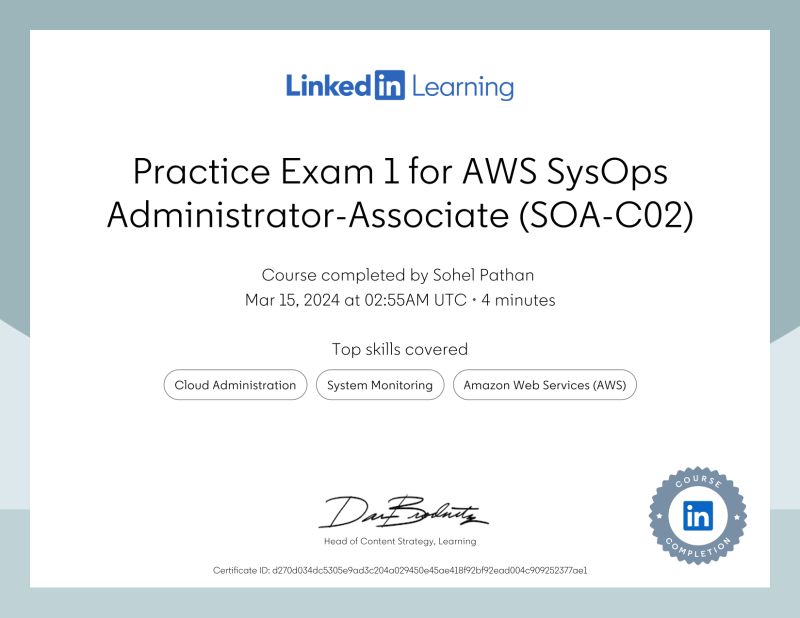 Sohel Pathan on LinkedIn: Certificate of Completion Sohel Pathan on LinkedIn: Certificate of Completion