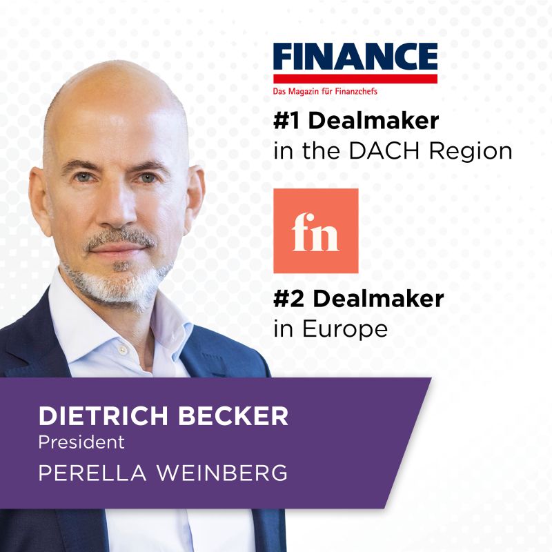 Congratulations to Perella Weinberg President and Partner Dietrich ... Congratulations to Perella Weinberg President and Partner Dietrich ...