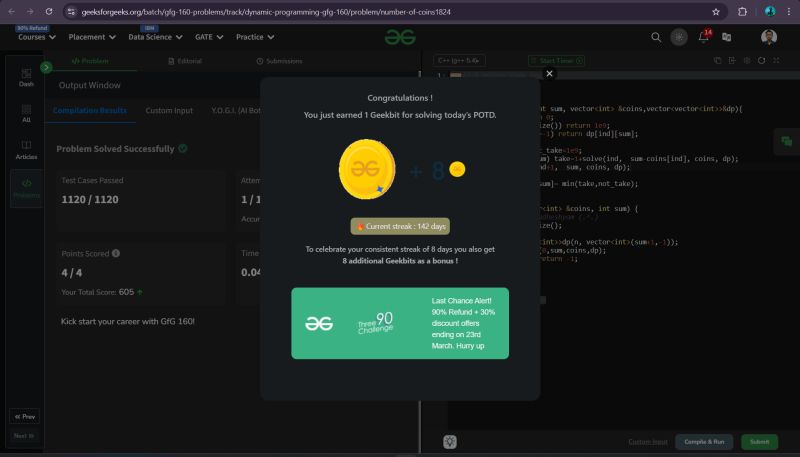 #gfg160 #gfg160 #codingchallenge #problemsolving #technicalinterviews ... #gfg160 #gfg160 #codingchallenge #problemsolving #technicalinterviews ...