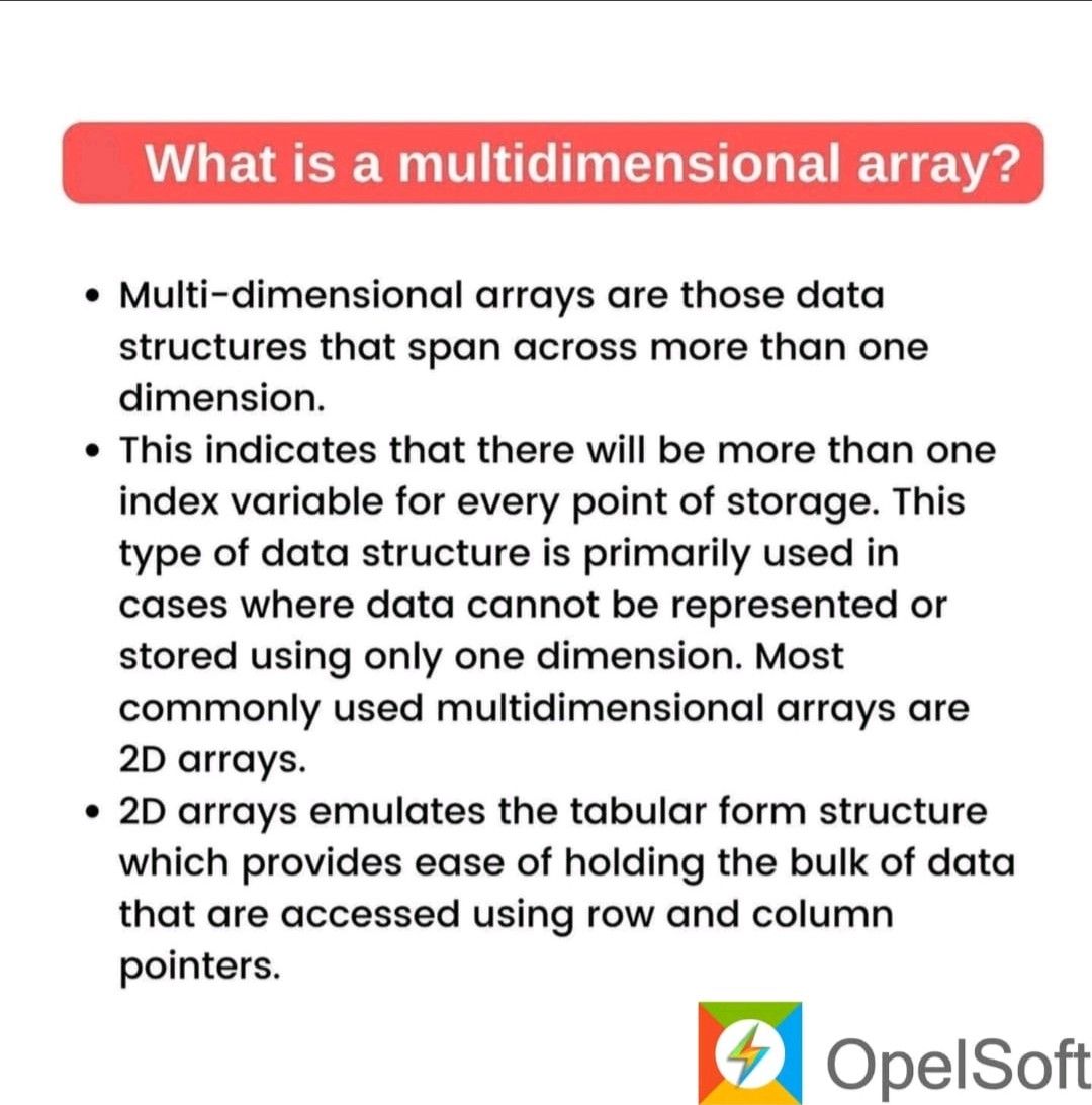 Opelsoft on LinkedIn: #multidimensionalarrays #datavisualization # ... Opelsoft on LinkedIn: #multidimensionalarrays #datavisualization # ...