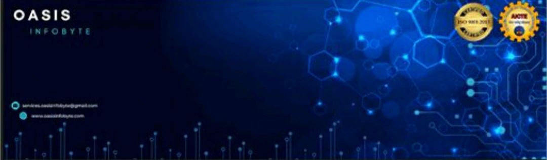 My internship at Oasis Infobyte | Gunashri Sivakumar posted on the ... My internship at Oasis Infobyte | Gunashri Sivakumar posted on the ...