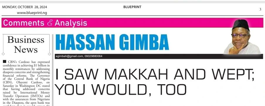 Hassan Gimba on LinkedIn: The Arbiter 1. From Hassan Gimba I saw Makkah ... Hassan Gimba on LinkedIn: The Arbiter 1. From Hassan Gimba I saw Makkah ...