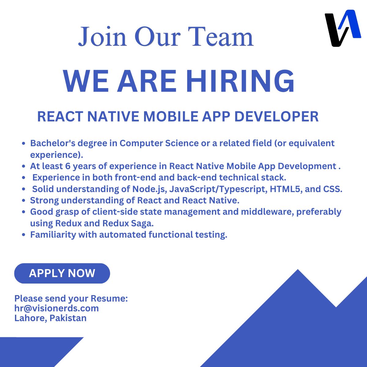 Visionerds on LinkedIn: #hiring #reactnative #mobileappdev # ... Visionerds on LinkedIn: #hiring #reactnative #mobileappdev # ...