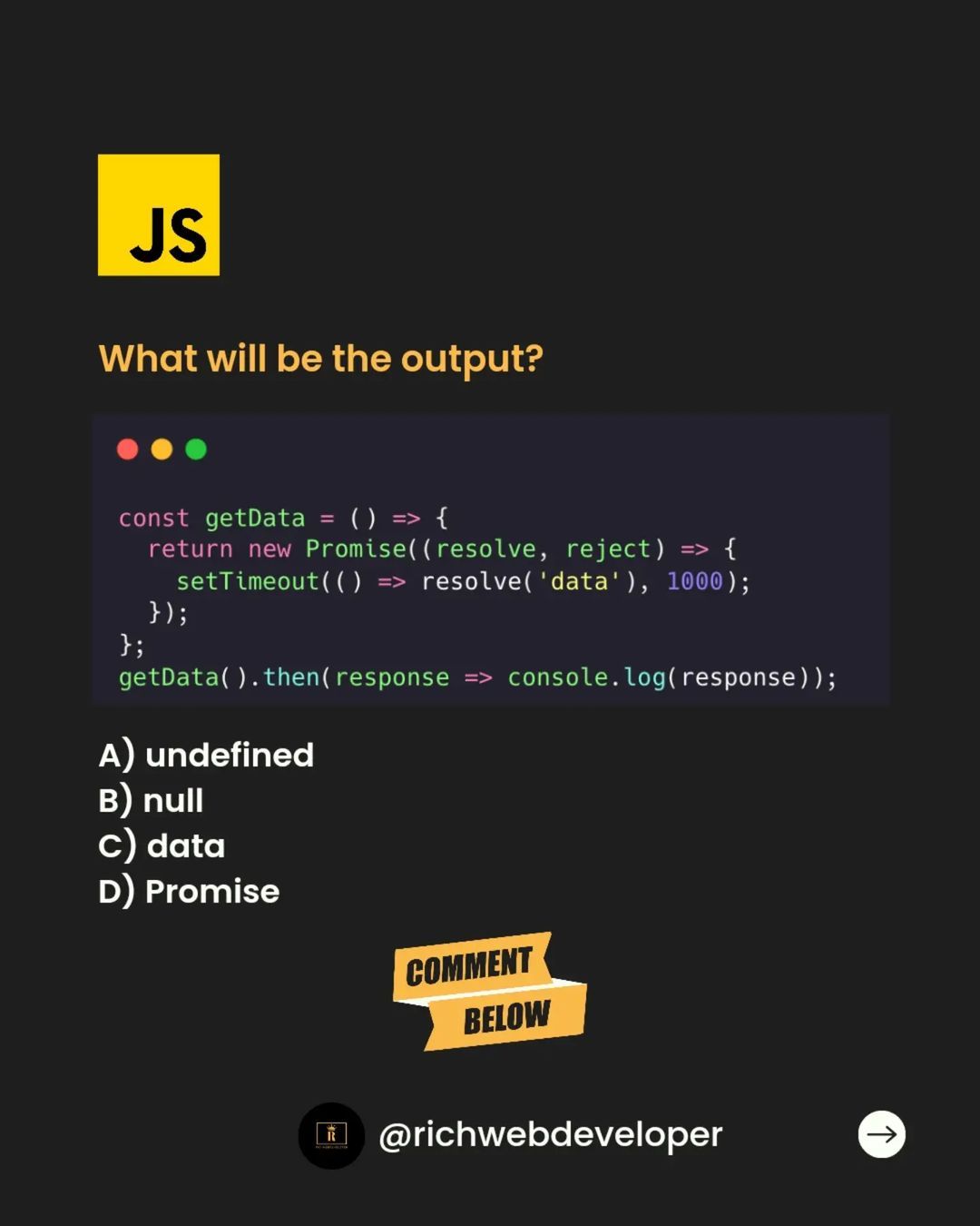 Muhaymin Khan on LinkedIn: #javascript #promises #codechallenge # ... Muhaymin Khan on LinkedIn: #javascript #promises #codechallenge # ...