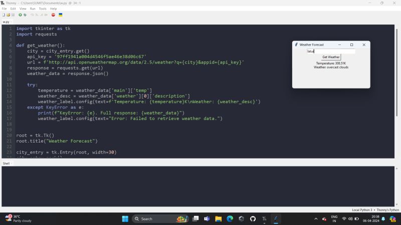 #weather #python | Sumit Ghugare #weather #python | Sumit Ghugare