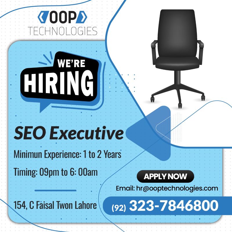 OOP Technologies on LinkedIn: #hiringalerts #hiringalerts #hrteam #seo ... OOP Technologies on LinkedIn: #hiringalerts #hiringalerts #hrteam #seo ...