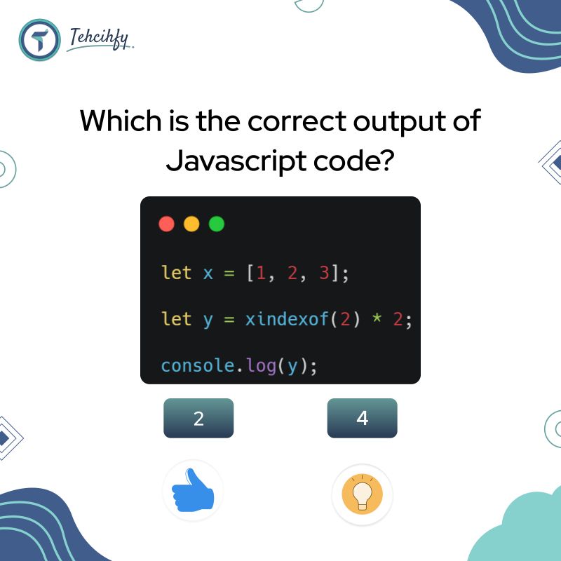 Techify on LinkedIn: #javascript #codechallenge #javascript # ... Techify on LinkedIn: #javascript #codechallenge #javascript # ...