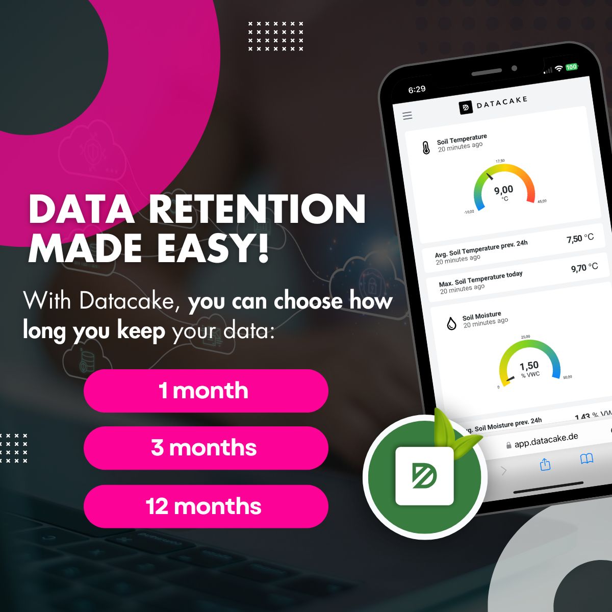 Datacake on LinkedIn: #iot #datacake #iotplatform #dataretention # ... Datacake on LinkedIn: #iot #datacake #iotplatform #dataretention # ...