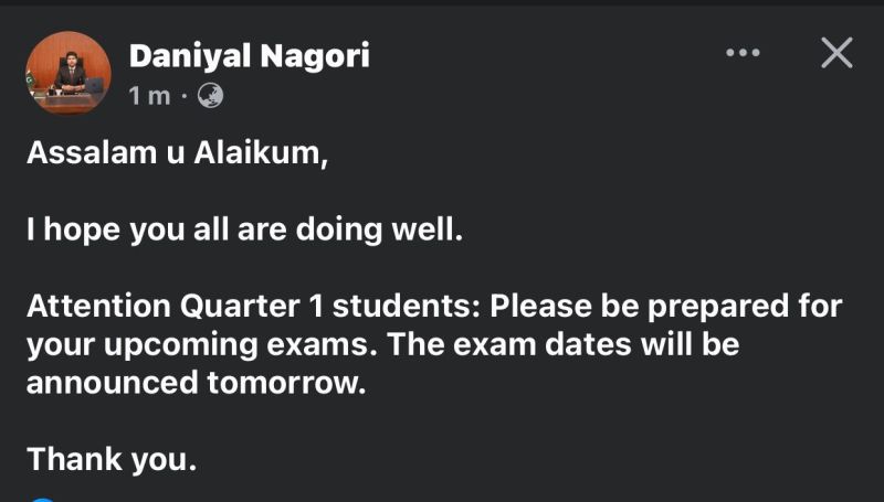 GIAIC Students to prepare for exam | Aiza Nadeem posted on the topic ... GIAIC Students to prepare for exam | Aiza Nadeem posted on the topic ...