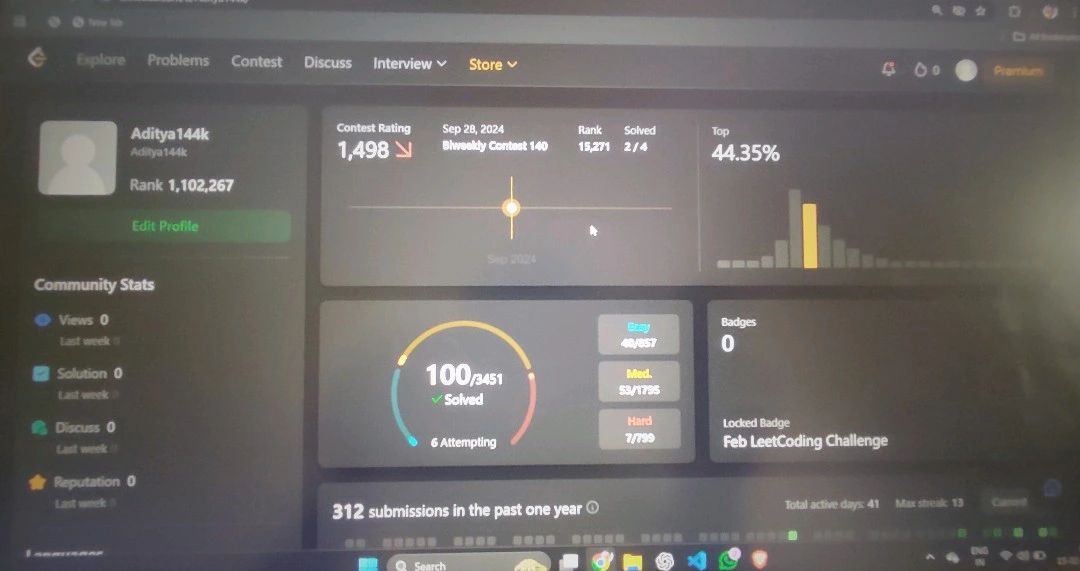 Adithya Neelam on LinkedIn: #leetcode #problemsolving #codingjourney # ... Adithya Neelam on LinkedIn: #leetcode #problemsolving #codingjourney # ...