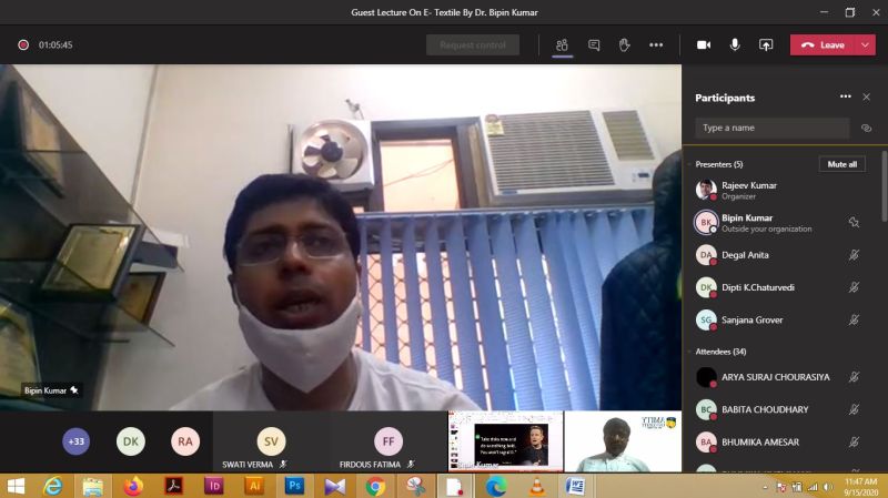 Rajeev kumar on LinkedIn: Guest Lecture on E-Textile by Dr. Bipin Kumar ... Rajeev kumar on LinkedIn: Guest Lecture on E-Textile by Dr. Bipin Kumar ...