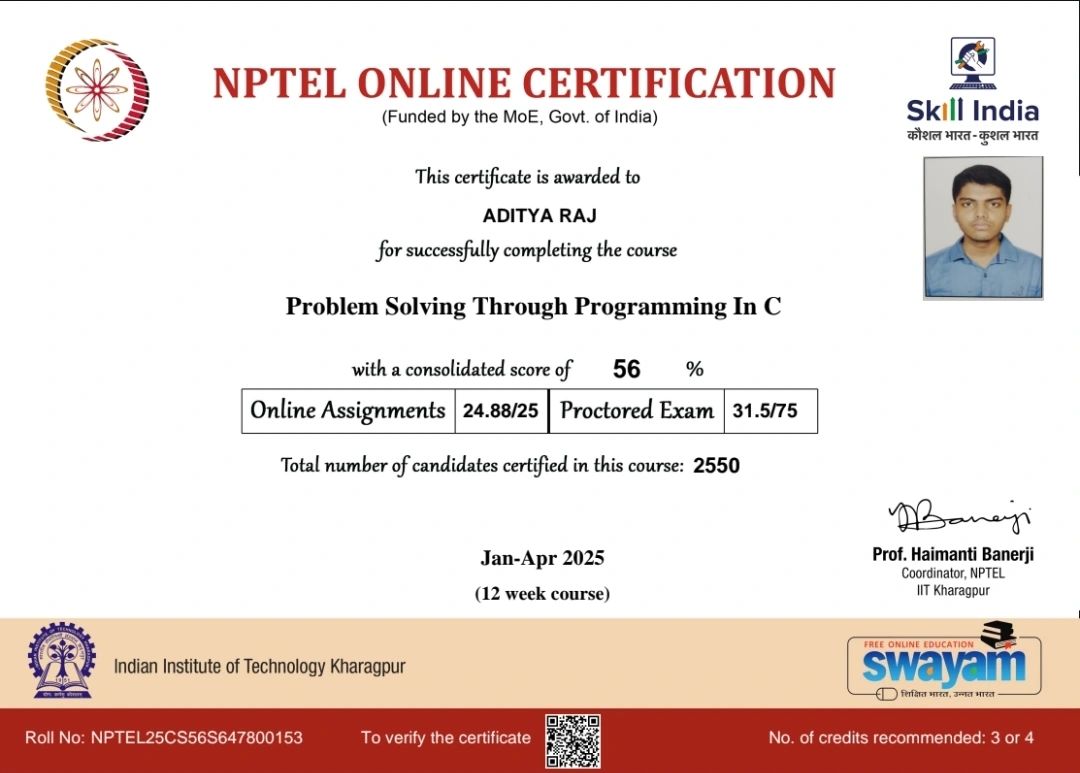 #nptel #certification #cprogramming #problemsolving #learning # ... #nptel #certification #cprogramming #problemsolving #learning # ...