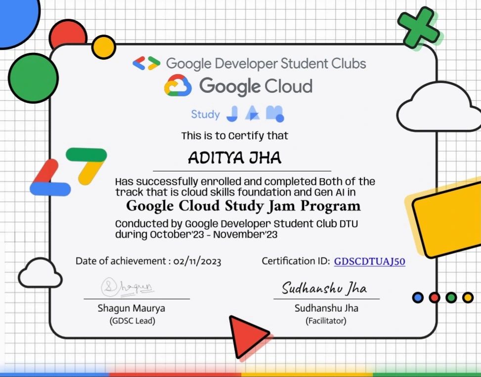 Aditya Jha on LinkedIn: #cloudcomputing #gdsc Aditya Jha on LinkedIn: #cloudcomputing #gdsc