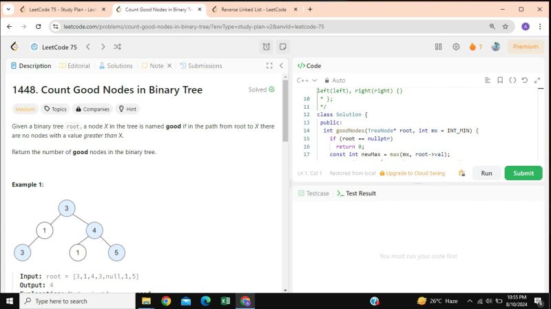 Anshu Kumar on LinkedIn: Day 31 π Leetcode 75 day challenge 1448. Count ... Anshu Kumar on LinkedIn: Day 31 π Leetcode 75 day challenge 1448. Count ...