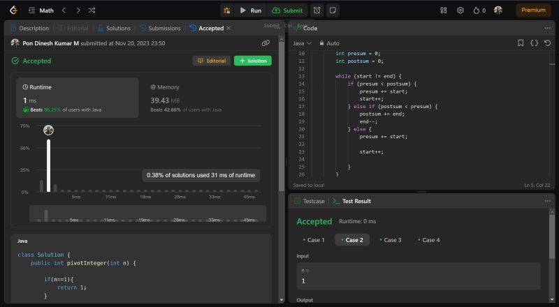 Pon Dinesh Kumar M on LinkedIn: #100daysofcode #leetcodejava # ... Pon Dinesh Kumar M on LinkedIn: #100daysofcode #leetcodejava # ...