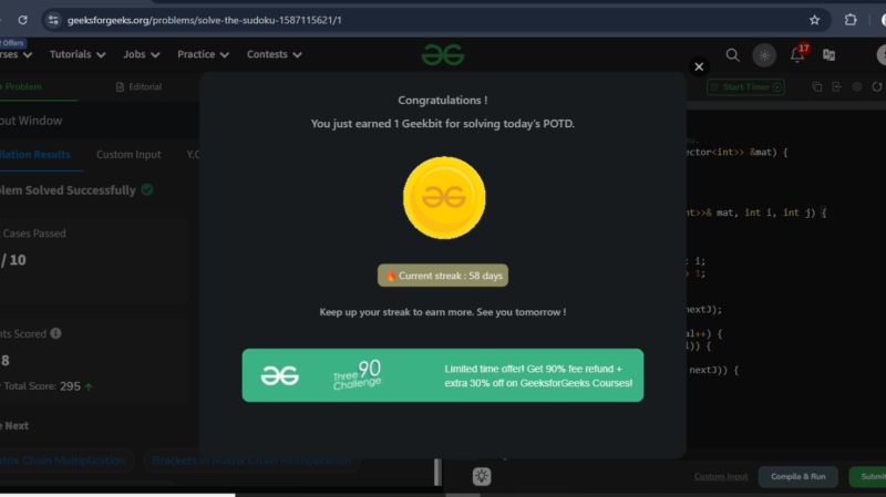#dsa #backtracking #codingchallenge #geeksforgeeks #sudokusolver ... #dsa #backtracking #codingchallenge #geeksforgeeks #sudokusolver ...