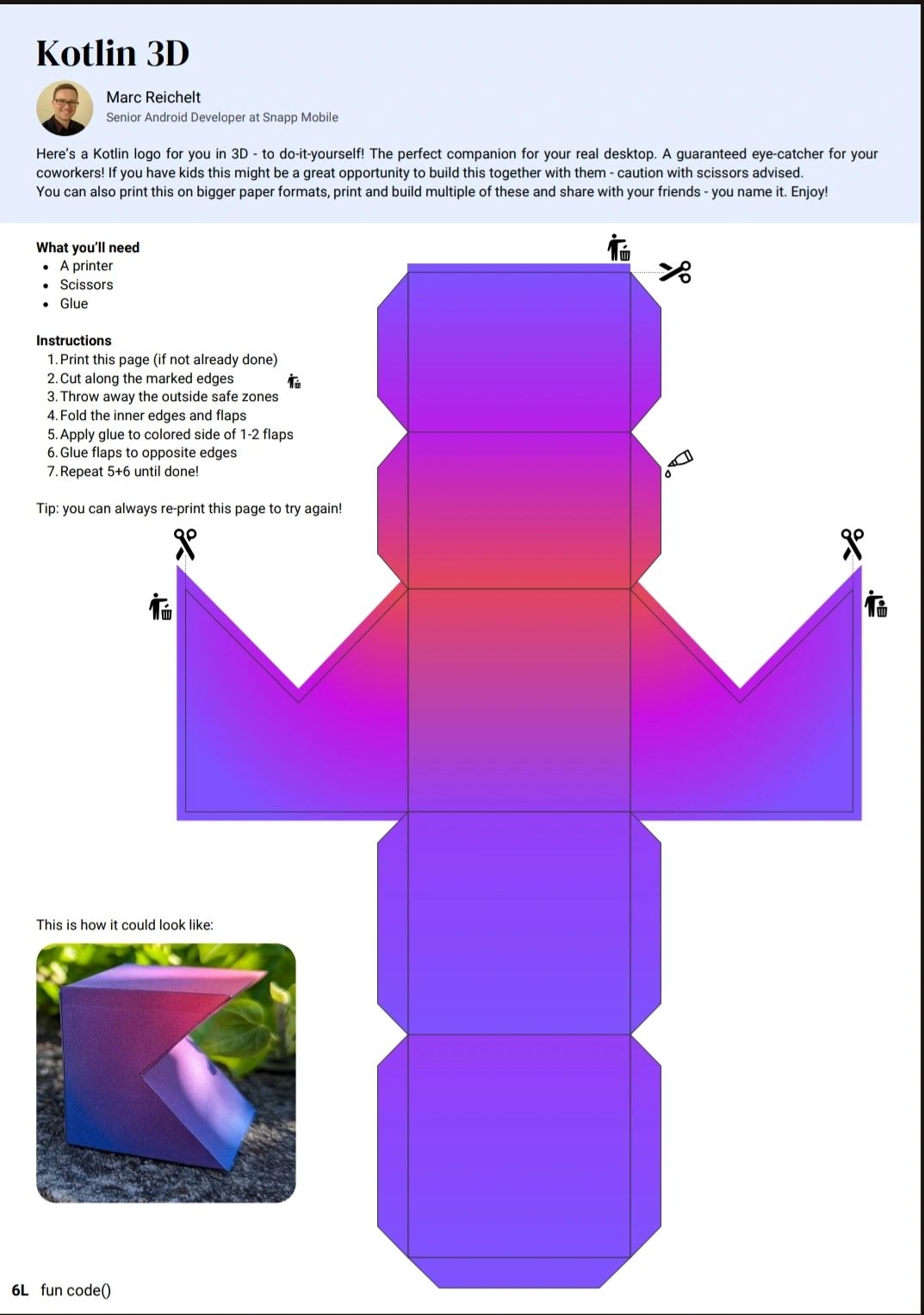 Raju Shingadiya on LinkedIn: How to make 3D kotlin logo at home. What ... Raju Shingadiya on LinkedIn: How to make 3D kotlin logo at home. What ...