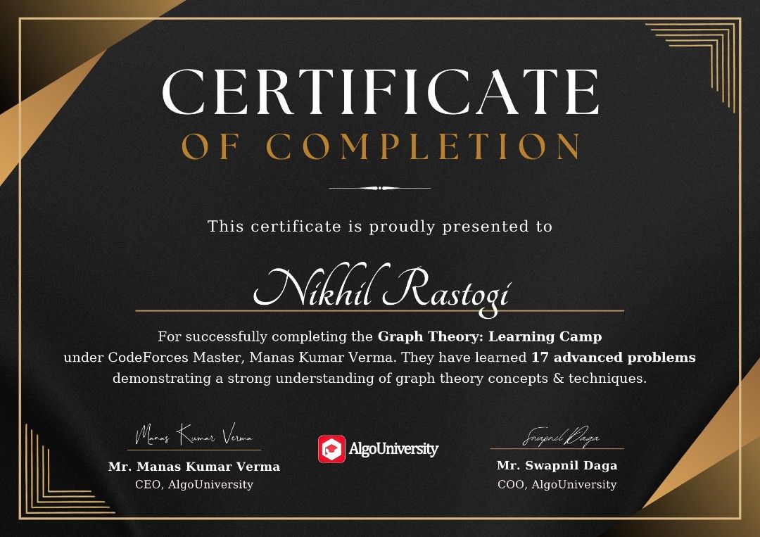 Nikhil Rastogi on LinkedIn: #algorithms #algouniversity #graphs #dsa # ... Nikhil Rastogi on LinkedIn: #algorithms #algouniversity #graphs #dsa # ...