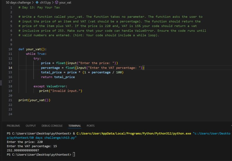 Anjana S on LinkedIn: #pythoncodingchallenge #50daysofpython # ... Anjana S on LinkedIn: #pythoncodingchallenge #50daysofpython # ...