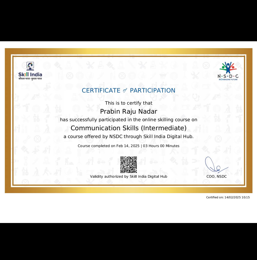 #communicationskills #nsdc #skillsindia #continuouslearning | Prabin Nadar #communicationskills #nsdc #skillsindia #continuouslearning | Prabin Nadar