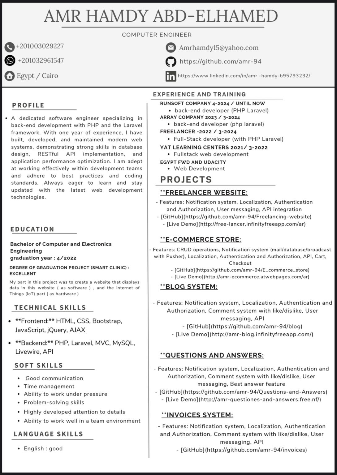 Amr Hamdy on LinkedIn: #php #laravel #backend #web #developer Amr Hamdy on LinkedIn: #php #laravel #backend #web #developer