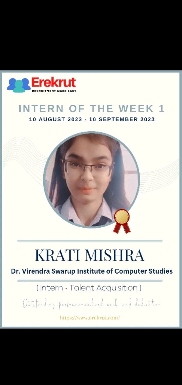 Krati Mishra on LinkedIn: #internship #grateful #achievement # ... Krati Mishra on LinkedIn: #internship #grateful #achievement # ...
