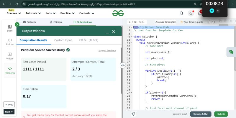Yash Soni on LinkedIn: #gfg160 #geekstreak2024 #codingjourney #dsa # ... Yash Soni on LinkedIn: #gfg160 #geekstreak2024 #codingjourney #dsa # ...