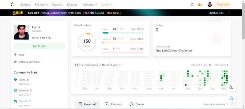 Kartik Garg on LinkedIn: #leetcode #codingjourney #problemsolving # ... Kartik Garg on LinkedIn: #leetcode #codingjourney #problemsolving # ...