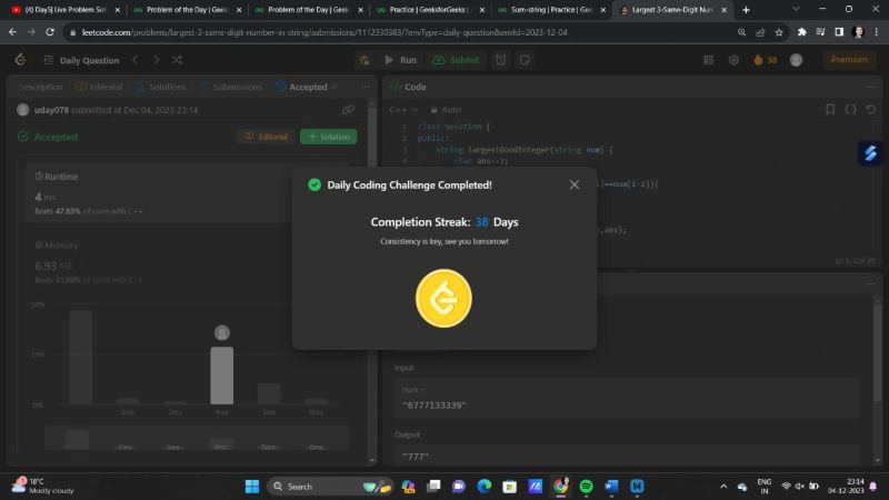 Uday Bajpai on LinkedIn: #leetcode #gfg #codingninjas #dsa Uday Bajpai on LinkedIn: #leetcode #gfg #codingninjas #dsa